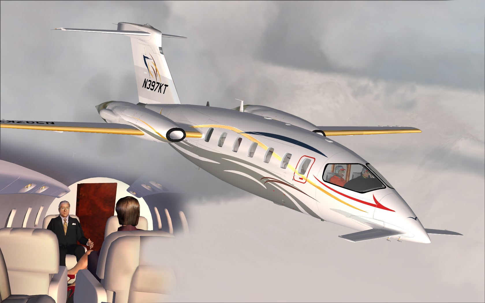 Piaggio P180 Avanti II (Promo FSX/P3D - FS 2004) - Prepar3D - Wilco ...