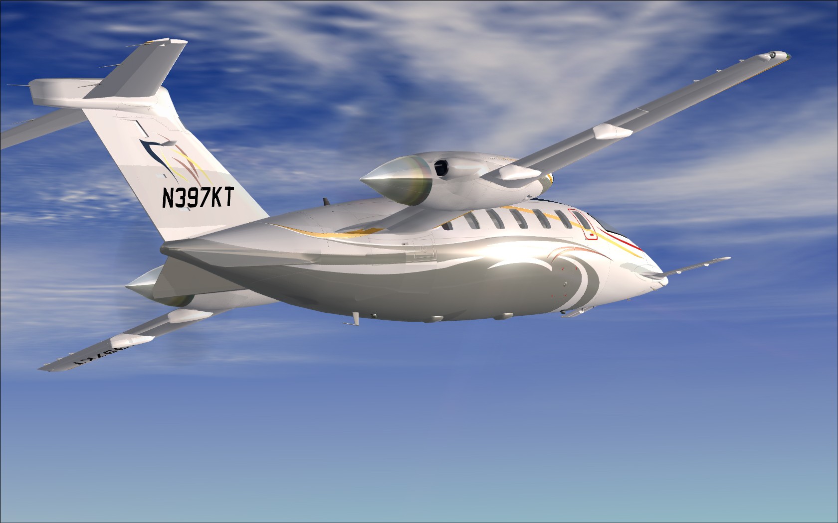 Piaggio P180 Avanti II (FS2004/FSX/P3D1/P3D2)