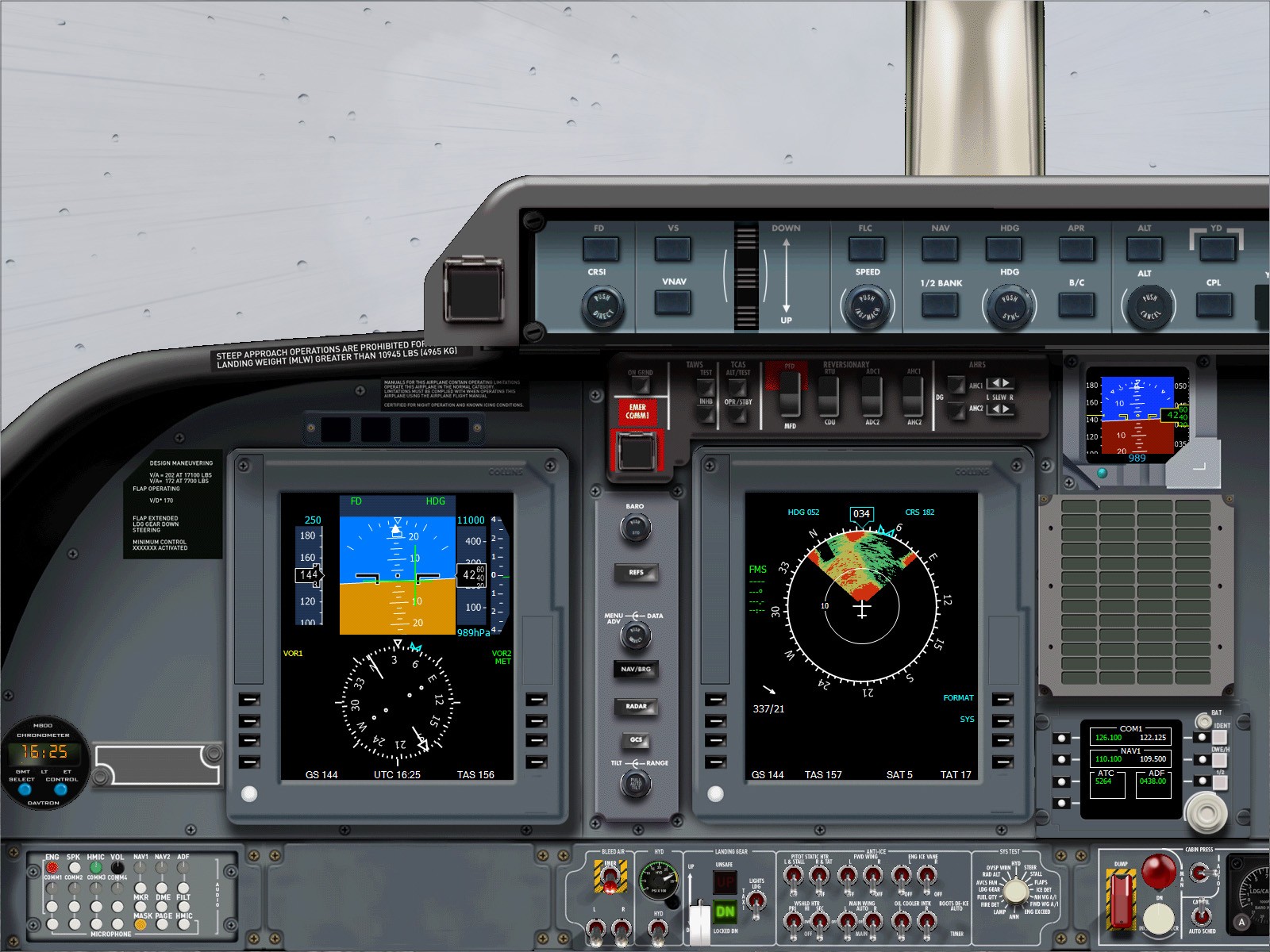 Piaggio P180 Avanti II (FS2004/FSX/P3D1/P3D2)