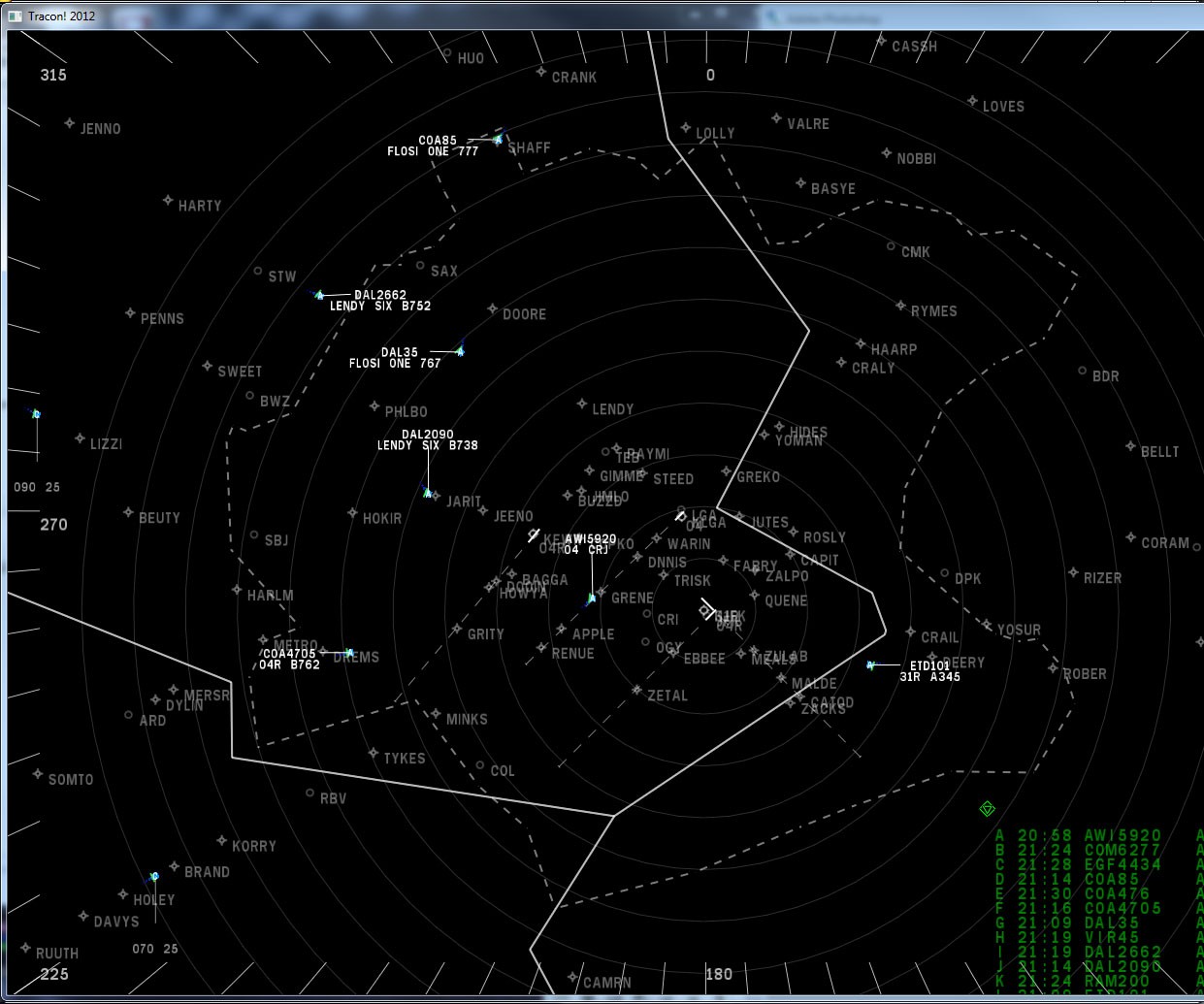 New York Sector For Tracon! 2012